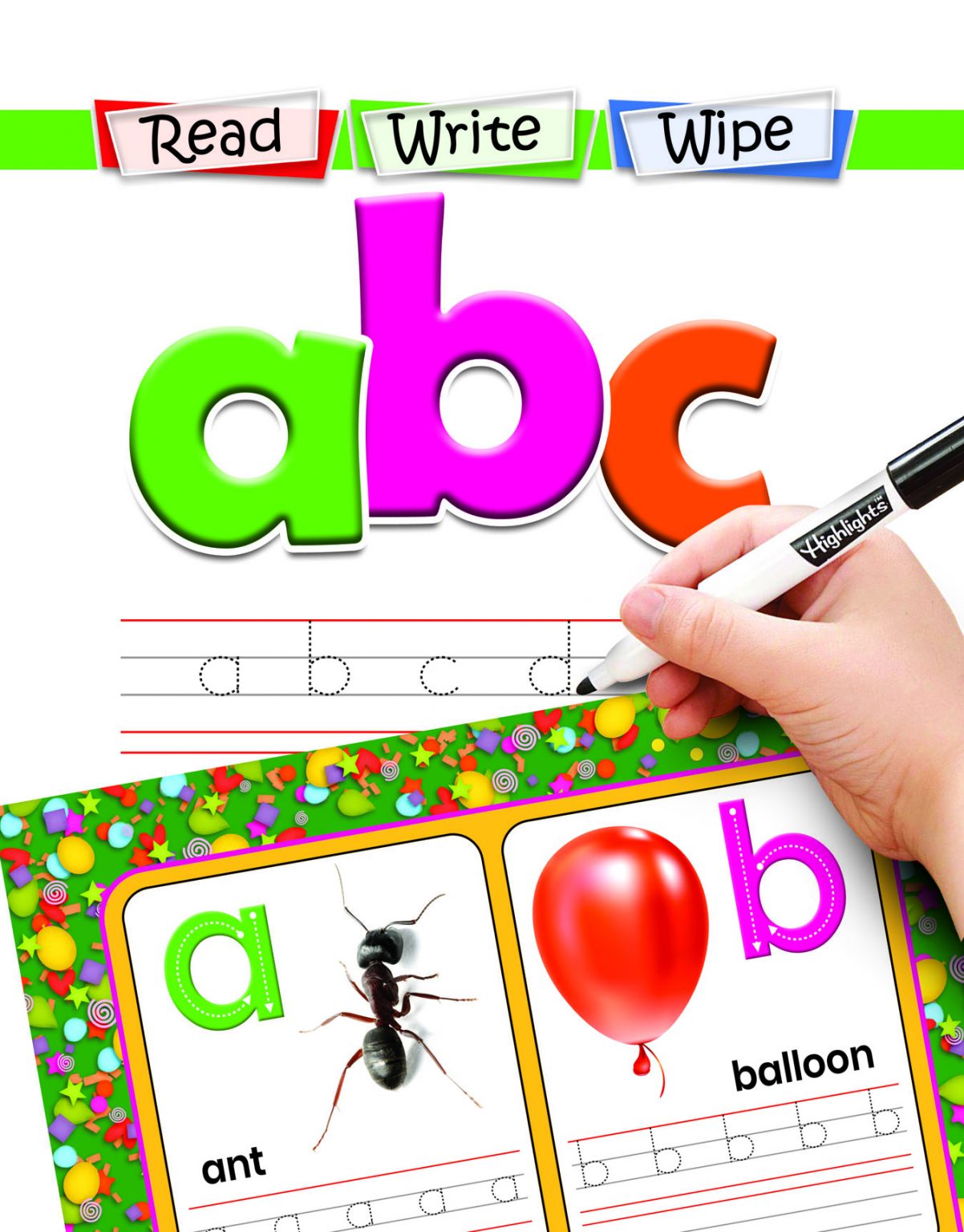 Read, Write and wipe abc – Children Publications