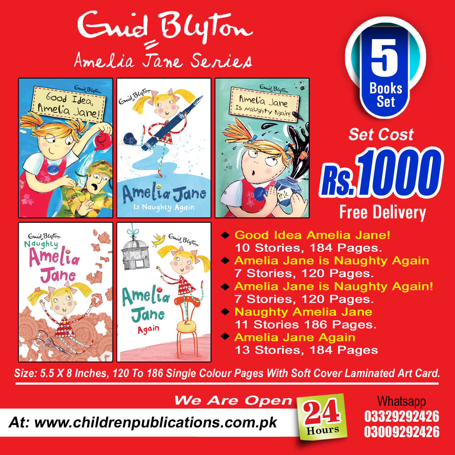Amelia Jane Enid Blyton 5 book series – Children Publications