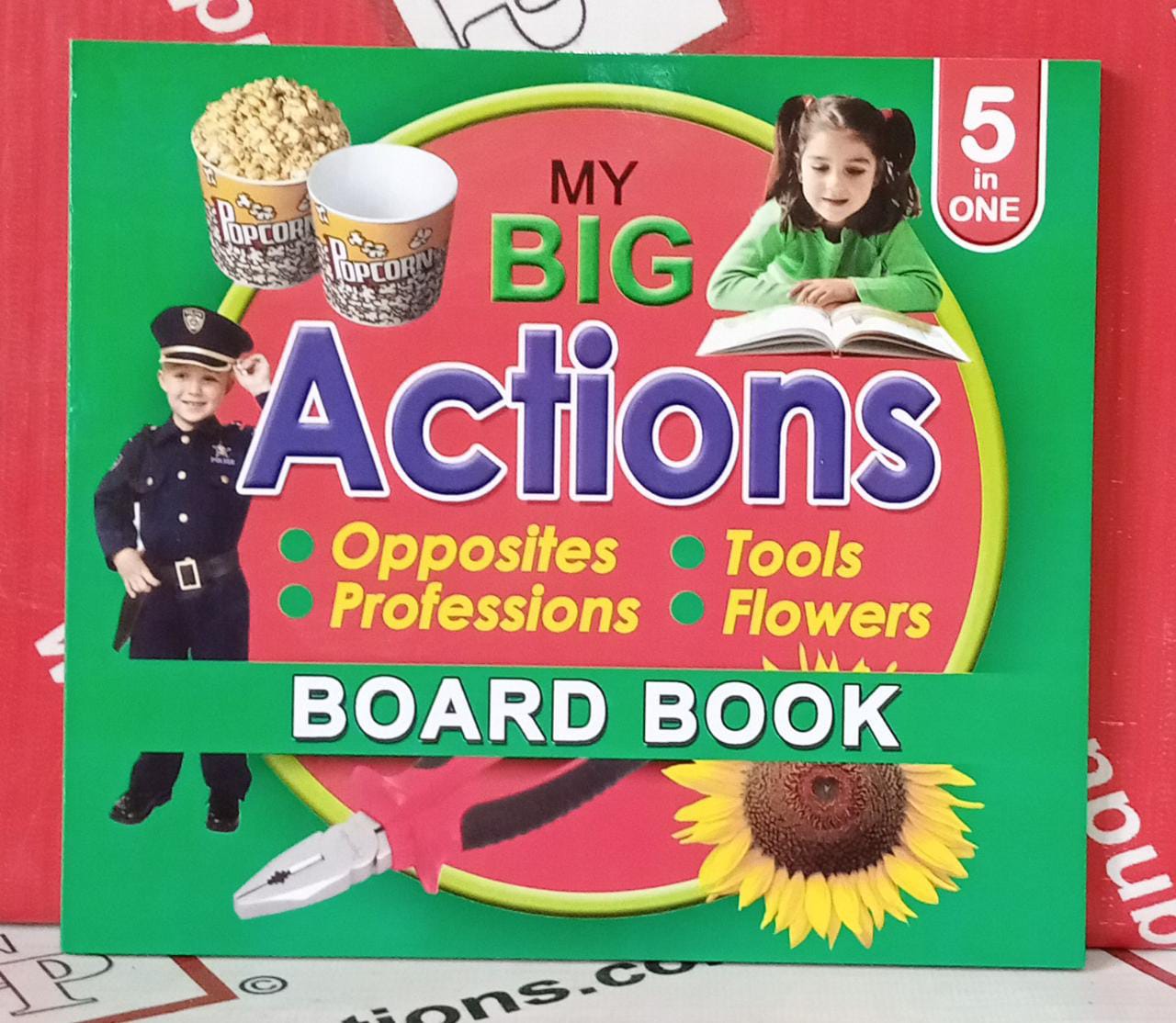 My Big Actions 5 In One ( Board Book ) – Children Publications