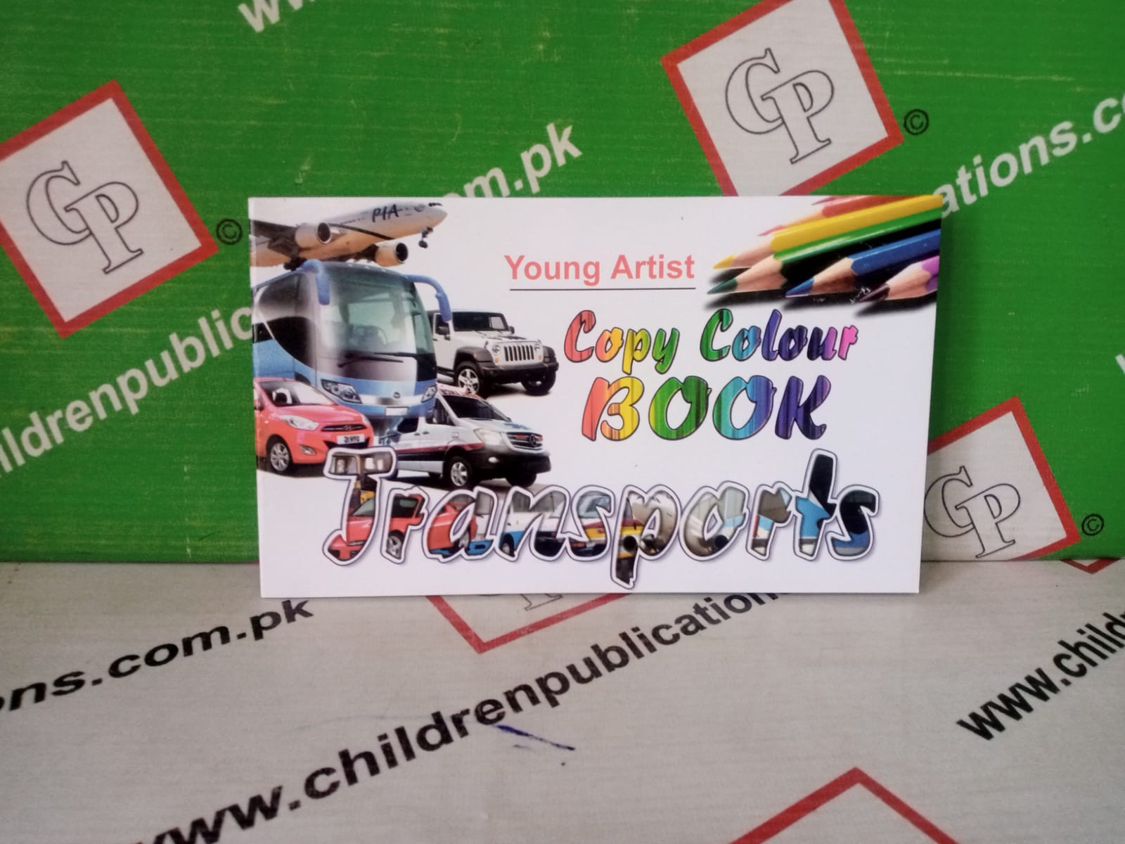 “Transports” Young Artist (Copy Colour Book) – Children Publications