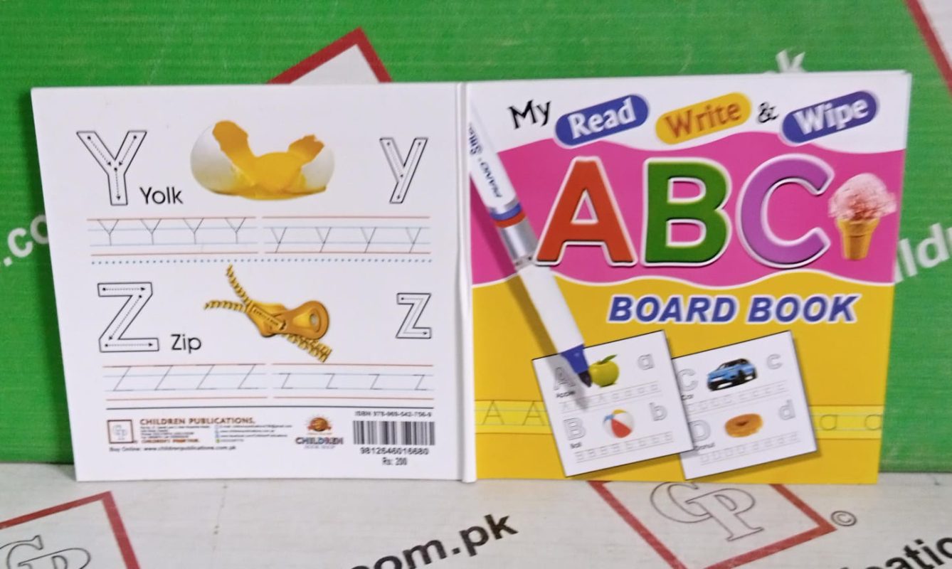 My Read Write & Wipe ABC Board Book – Children Publications
