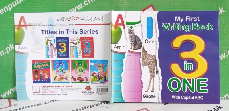 My First Writing Book 3 in One With capital ABC – Children Publications