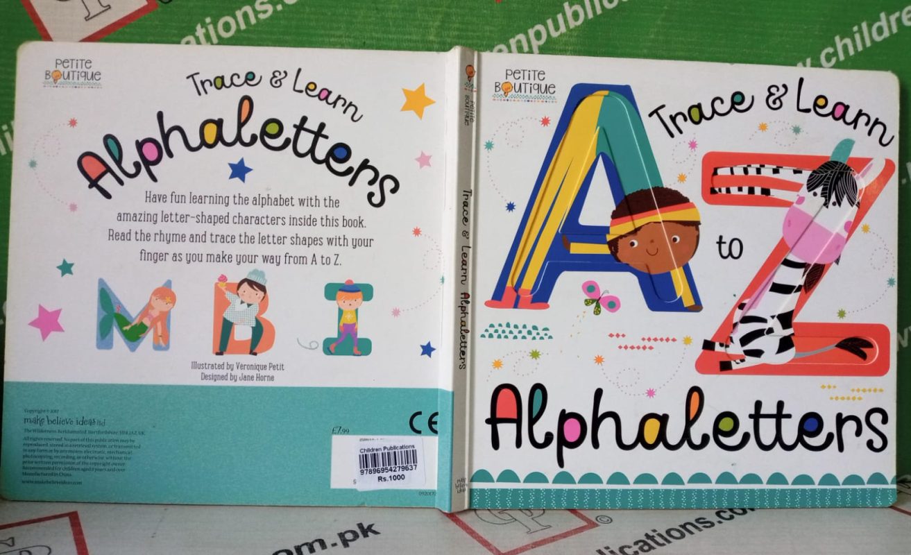 Trace & Learn A To Z Alpha Letters – Children Publications