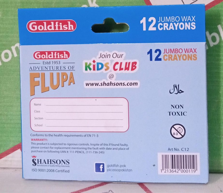 Goldfish Flupa Wax Crayons – Children Publications