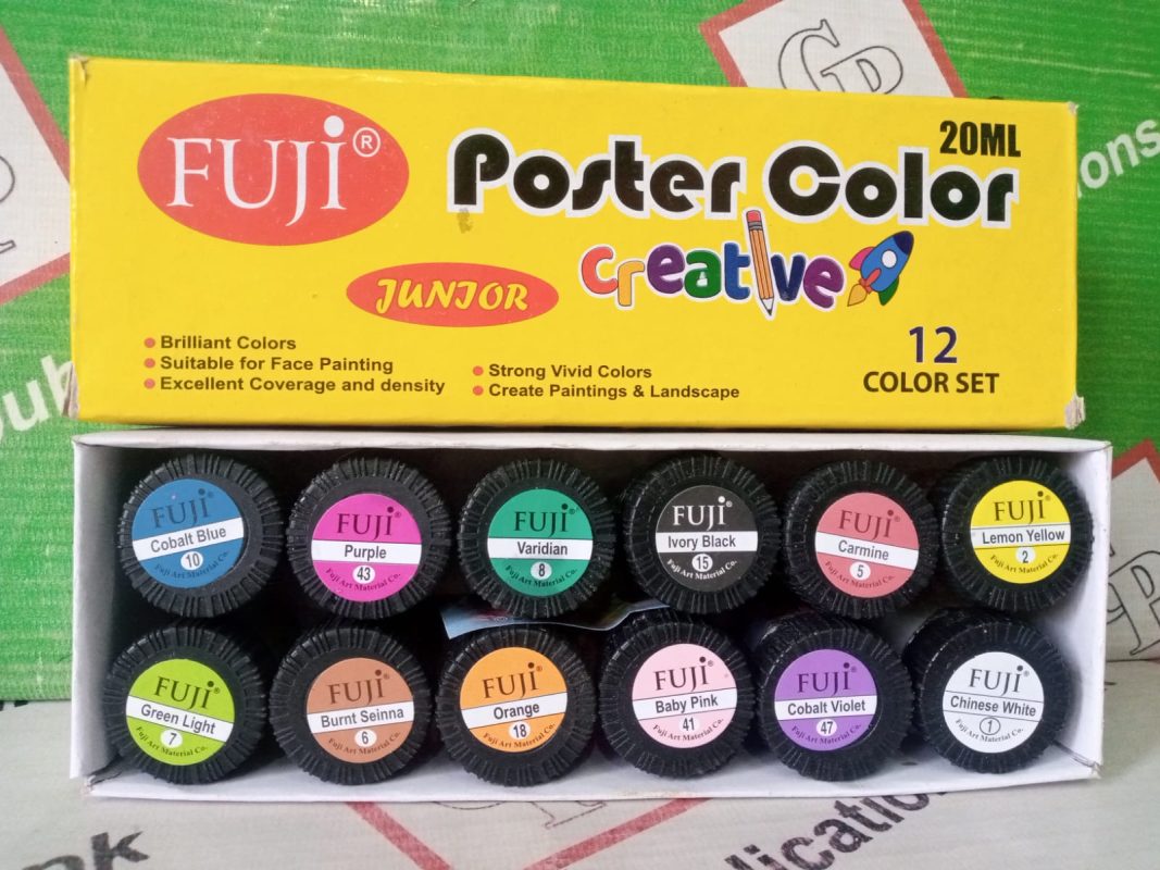 Fuji Artist’s Poster Paints 12 Colours – Children Publications