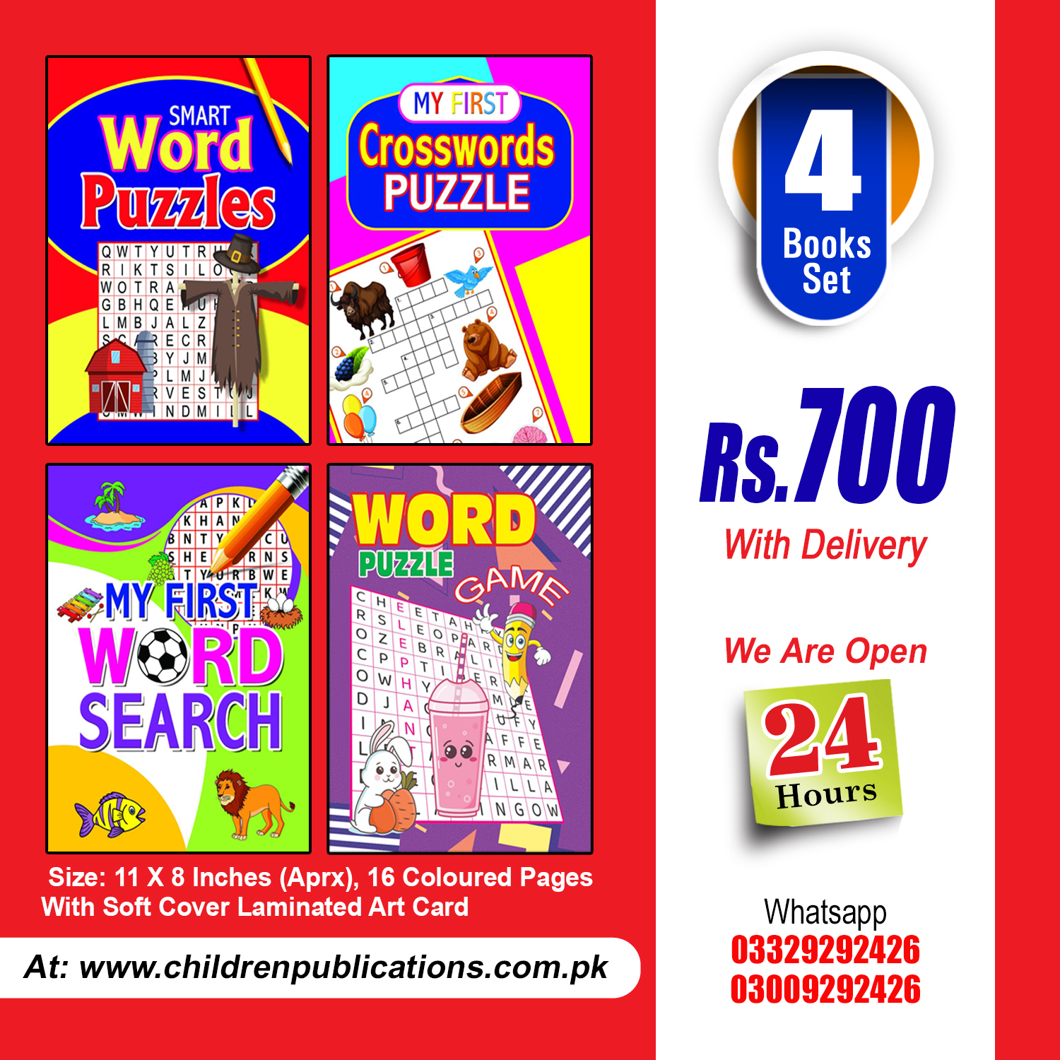 Word Search ( 4 Books Set ) – Children Publications