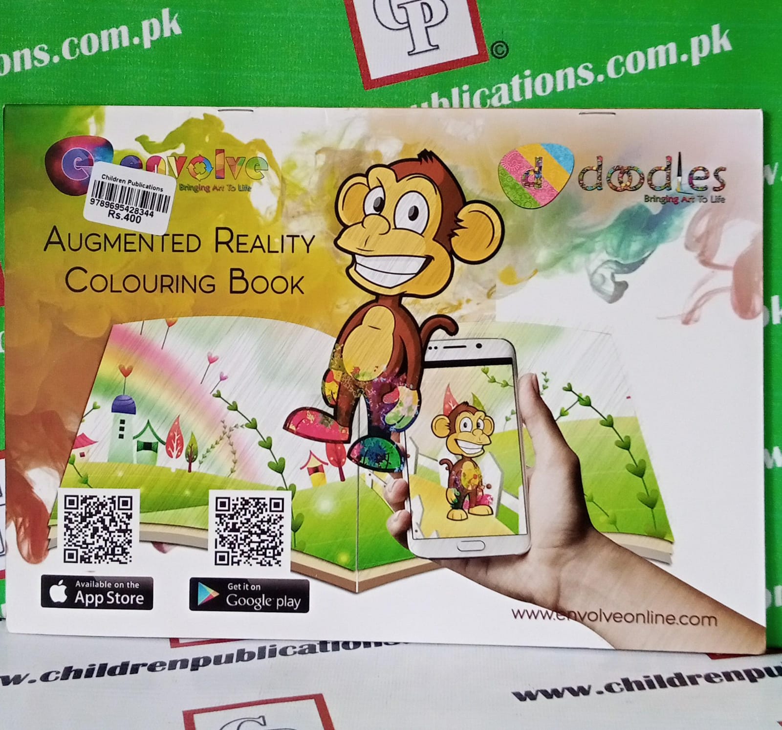 Augmented Reality Colouring Book ( Monkey ) – Children Publications